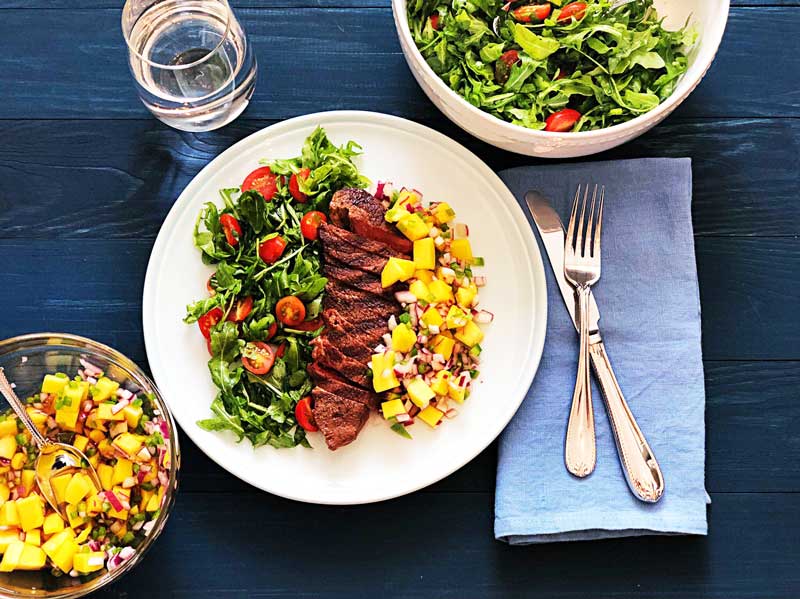 Mango Salsa Steak - JChef
